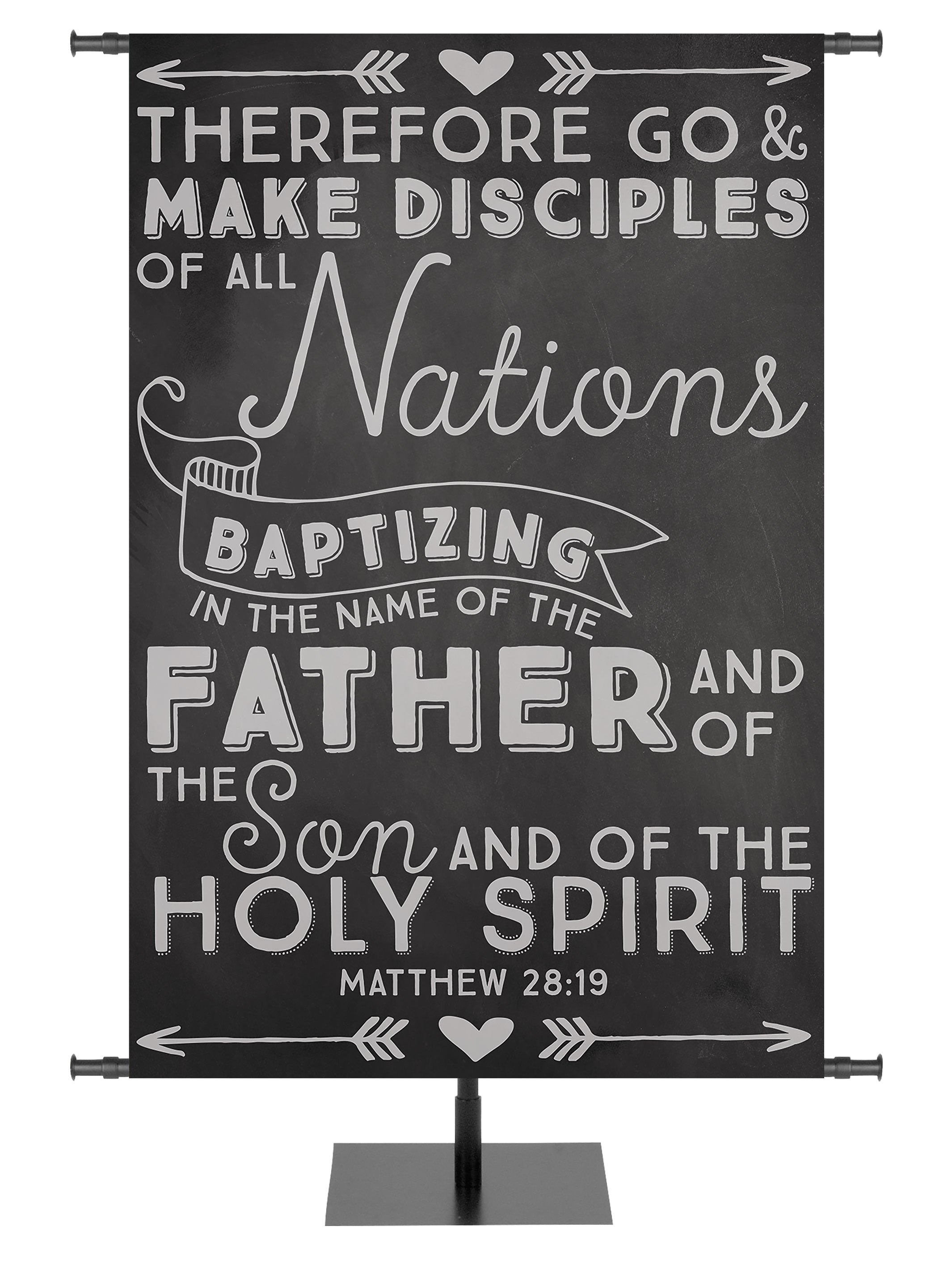 Go and Make Disciples Chalk Board Banner