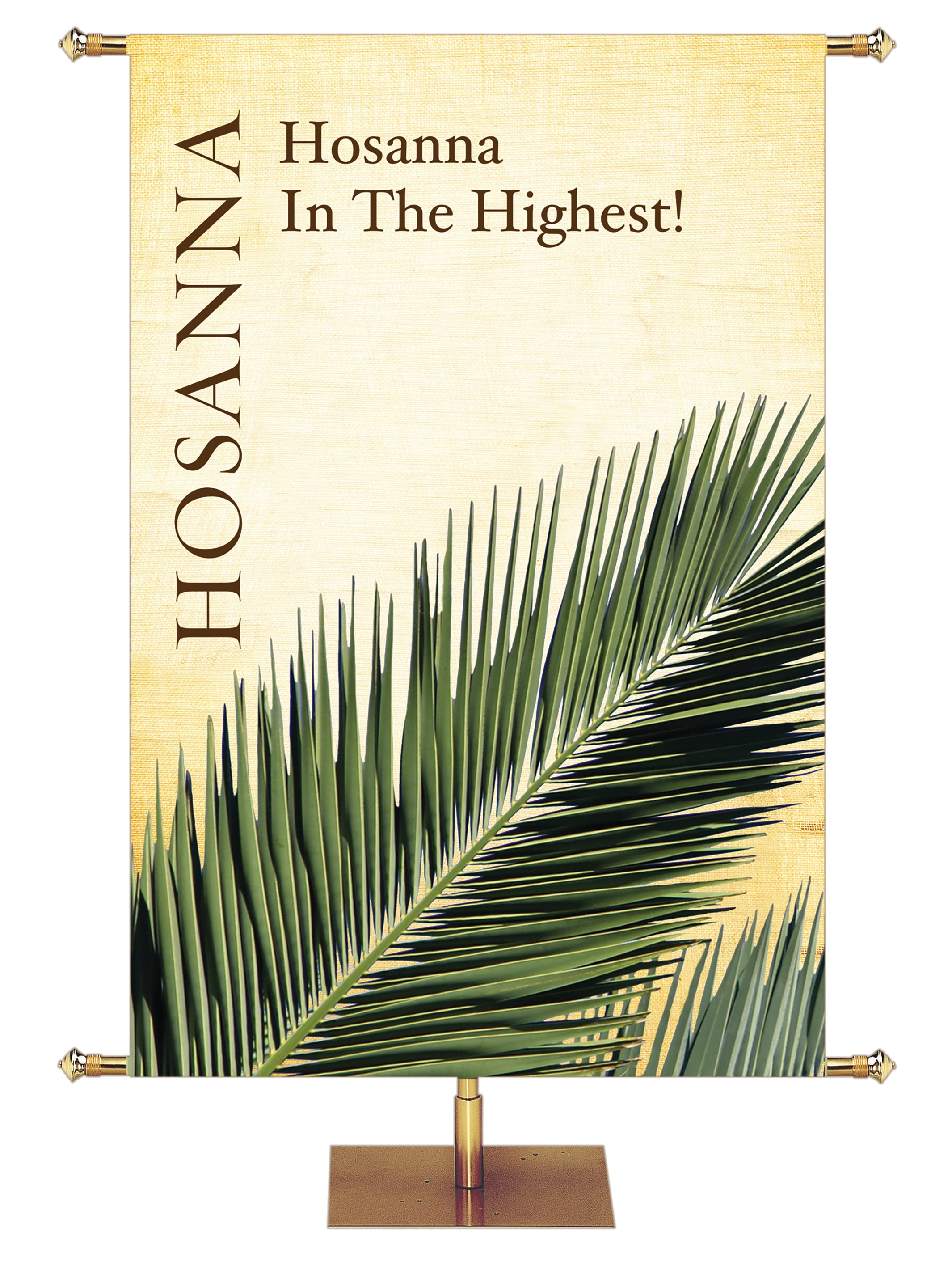 Easter Linen Hosanna Banner
