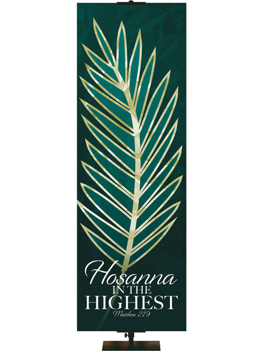 Hosanna In The Highest Icons of Easter Church Banner