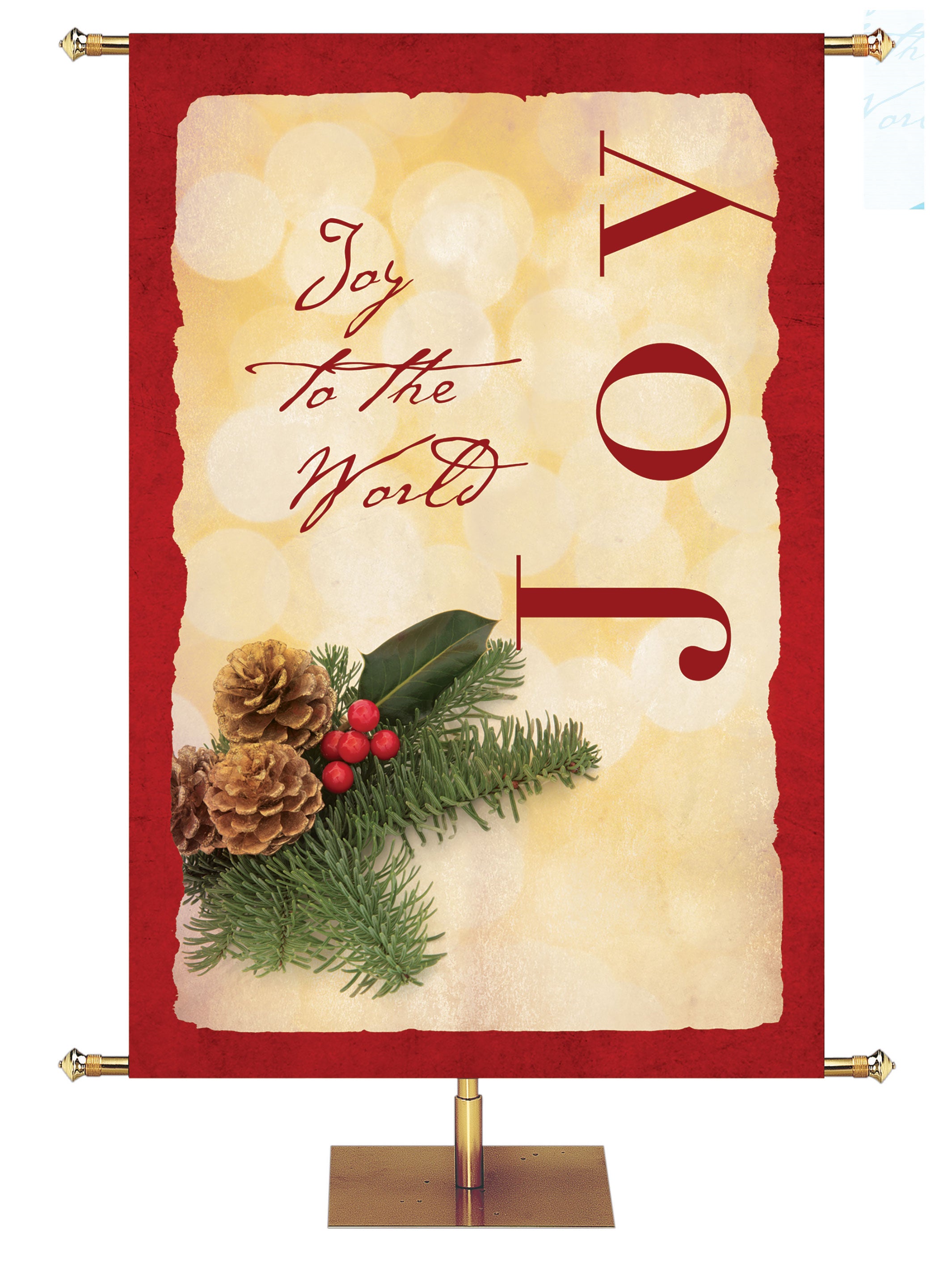 Rustic Joy Christmas Banner