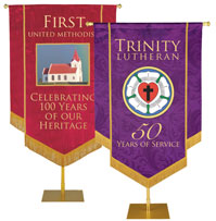 Custom Handcrafted Church Banners - Artisanal Creations for Worship Spaces