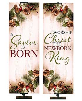 Heartland Christmas Church Banners - Warm, Rustic Designs for Holiday ...