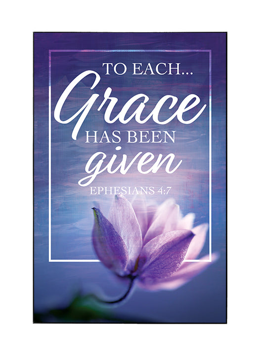 His Loving Grace To Each Grace has been Given Wall Art for Churches SEG