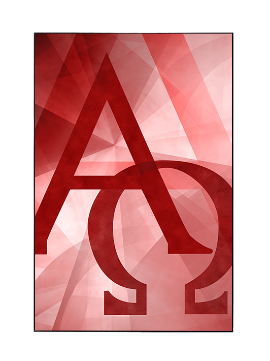 Symbols of the Liturgy Alpha and Omega Church Canvas Painting SEG