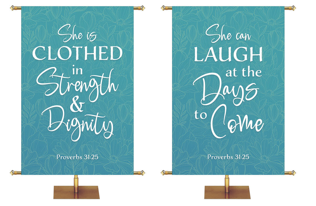 Buy One Get One Church Banner Proverbs Strength Mother's Day