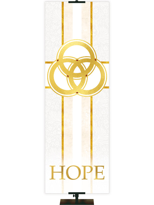 Trinity Symbol and Hope Church Banner Tapestries of Faith | Liturgy