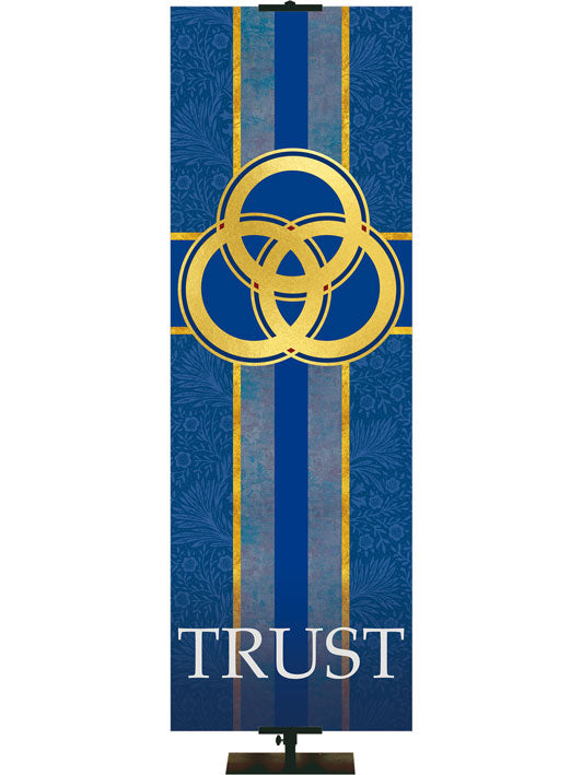 Trinity Symbol and Trust Church Banner Tapestries of Faith | Liturgy