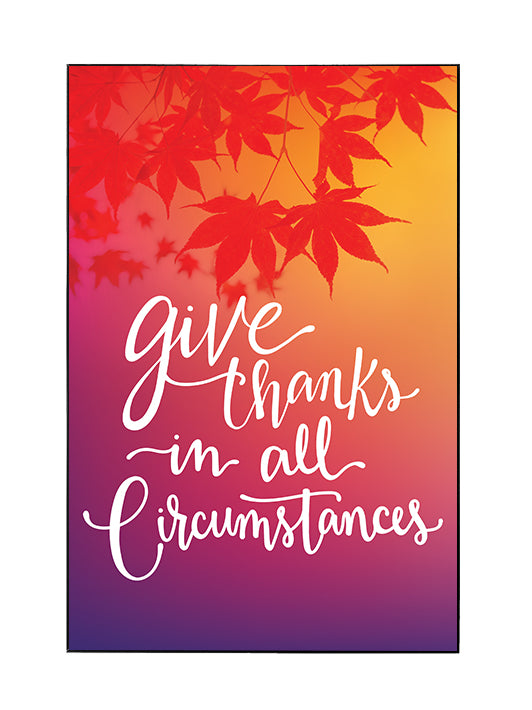 Words of Faith Give Thanks in all Circumstances Church Wall SEG