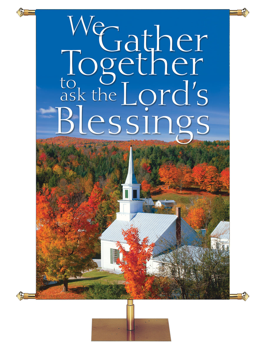 Creation Fall & Thanksgiving Church Banners - Designs Honoring God’s Bounty