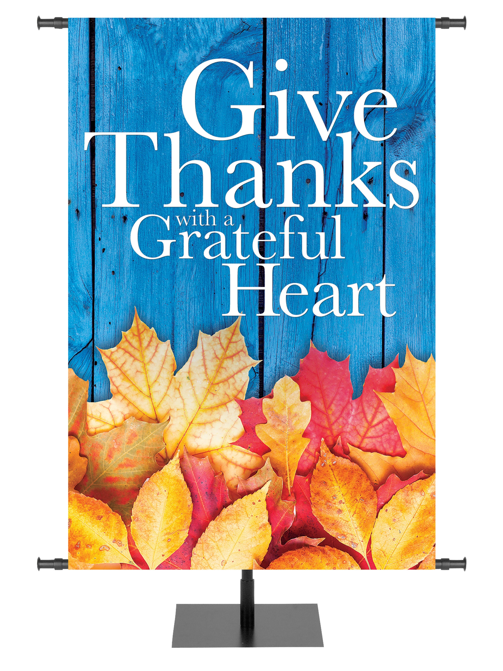 Give Thanks with a Grateful Heart Creation Church Banner