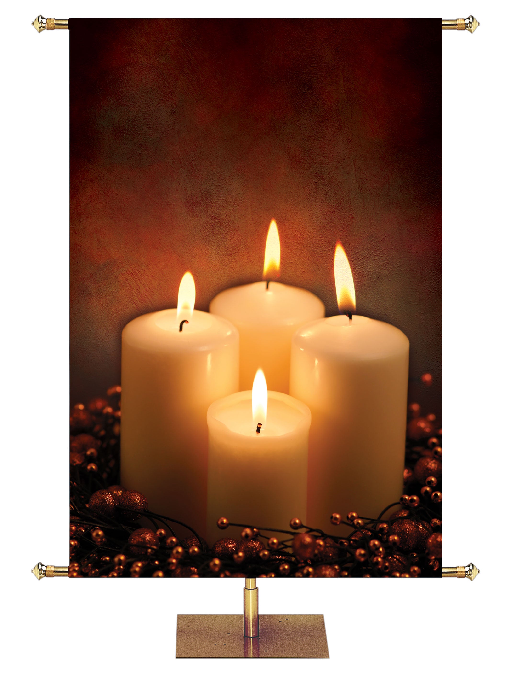 - Advent Candles Custom Banner #CUS-ADV-LOW-