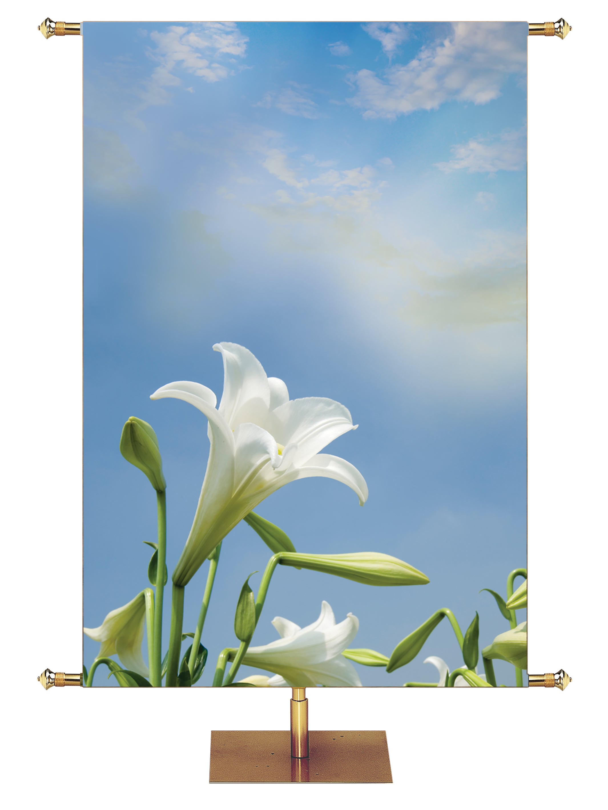 Lily & Sky Left Contemporary Easter Custom Banner Custom Easter Banners
