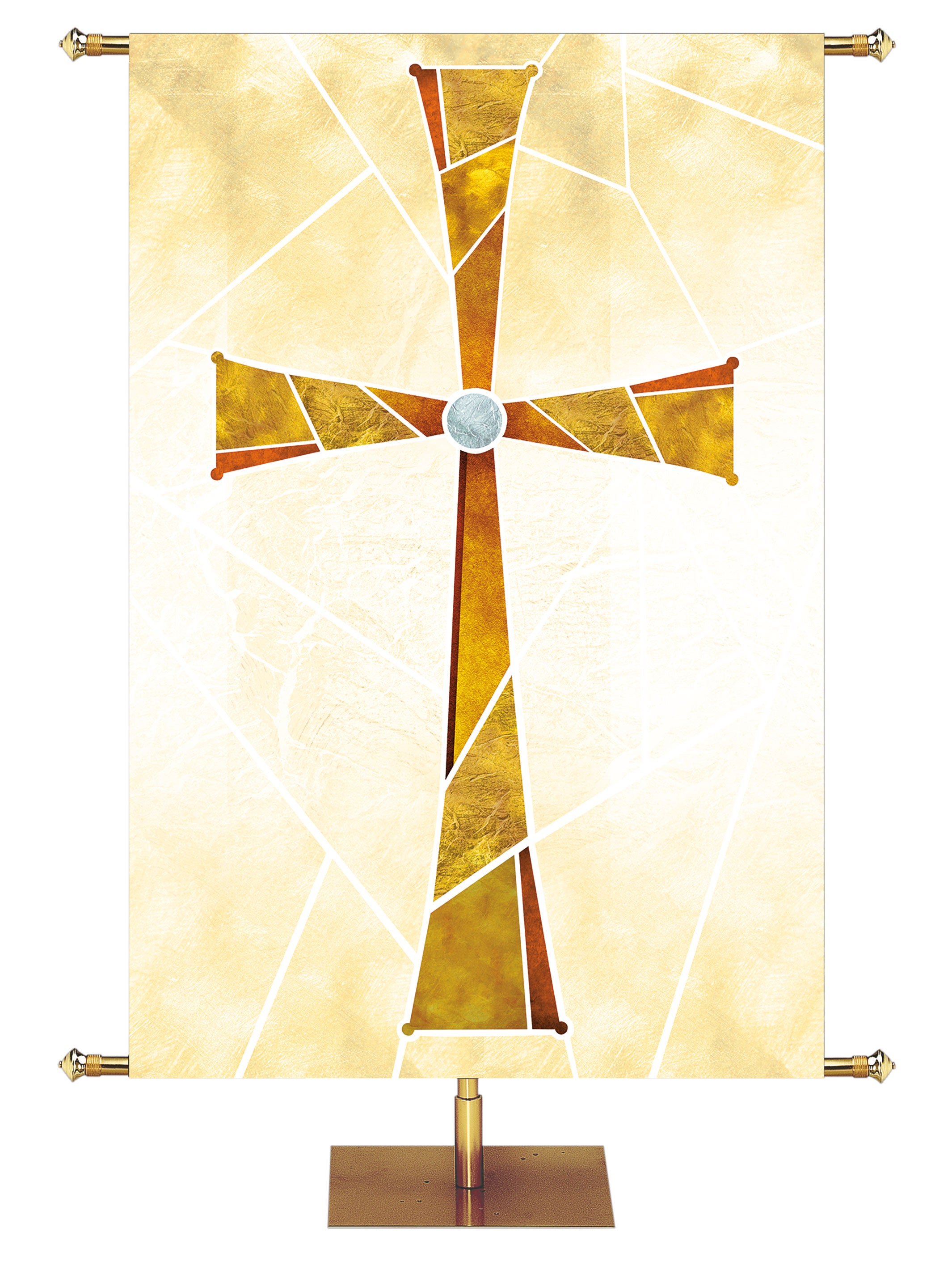 Custom Cross Right Eternal Emblems of Easter Series| PraiseBanners.com