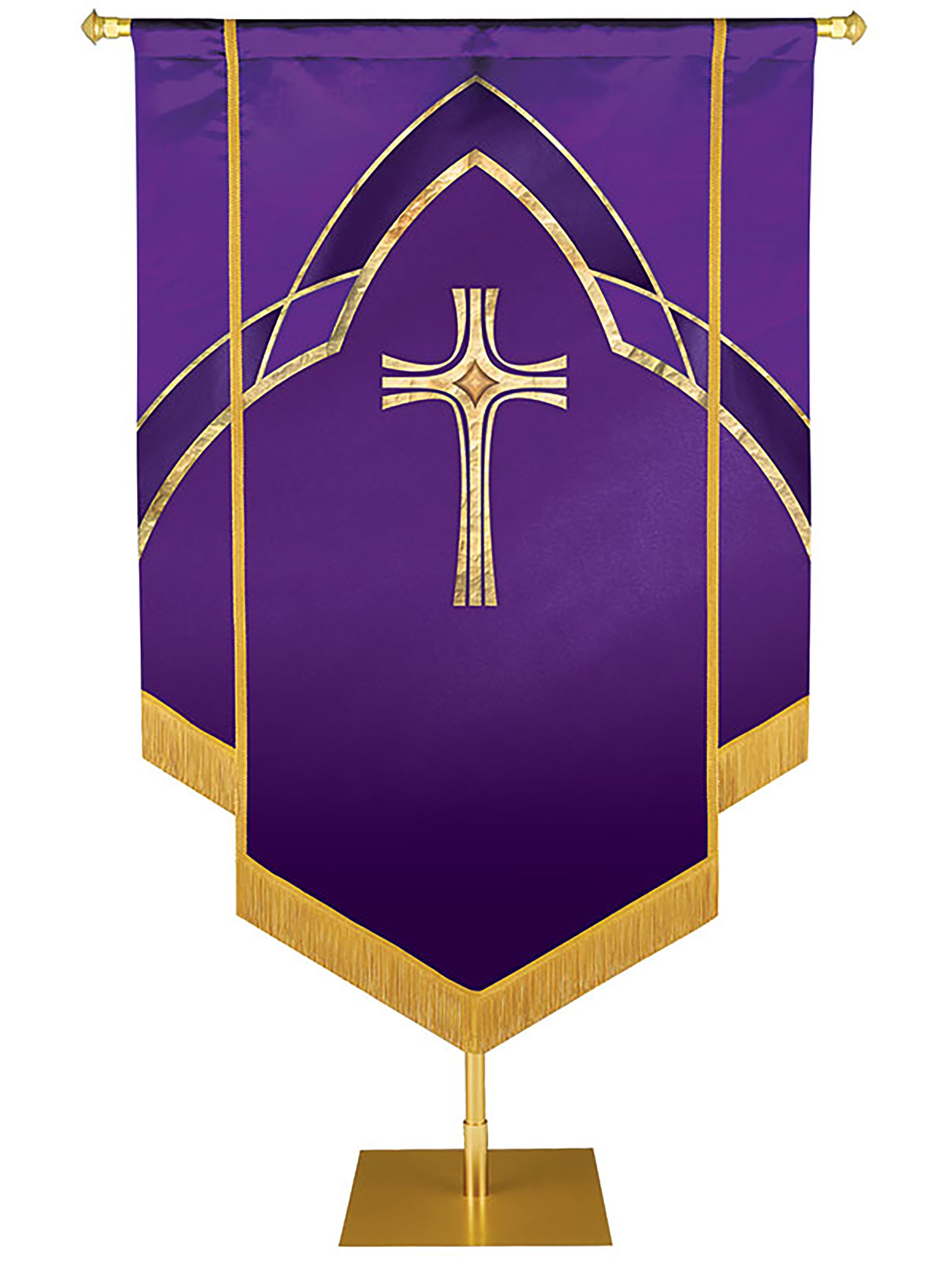 Custom Eternal Emblem Cross Hand-Embellished Banner