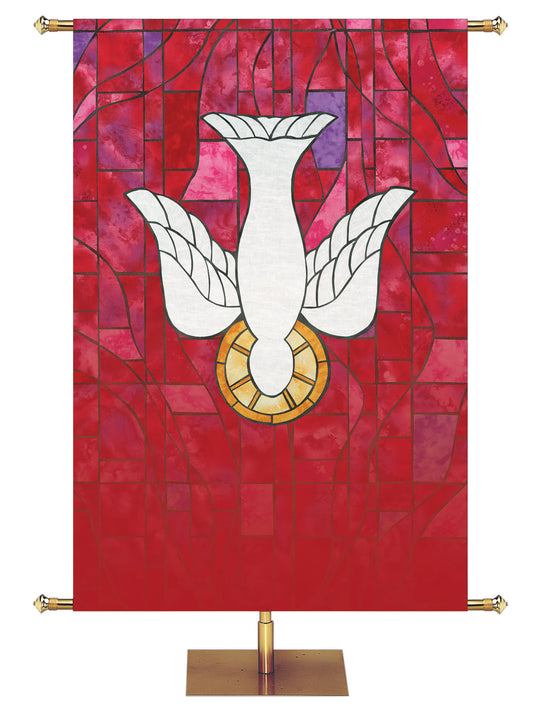 Stained Glass Symbols of Faith Church Banners – Classic Beauty for ...