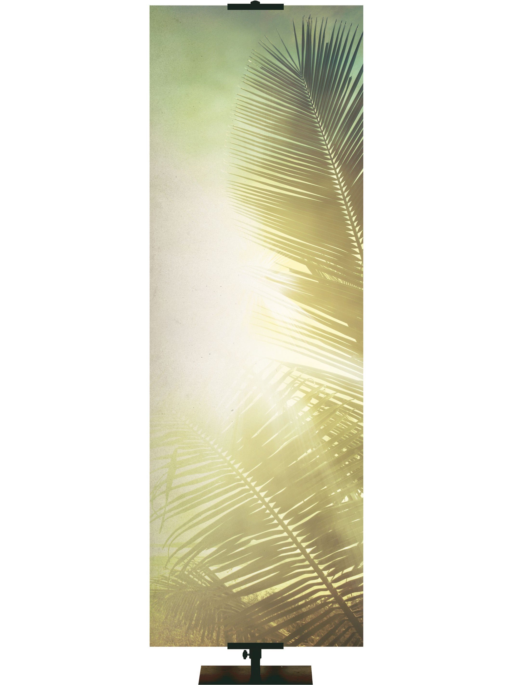 Custom Banner Welcome Blessed Palm Leaf