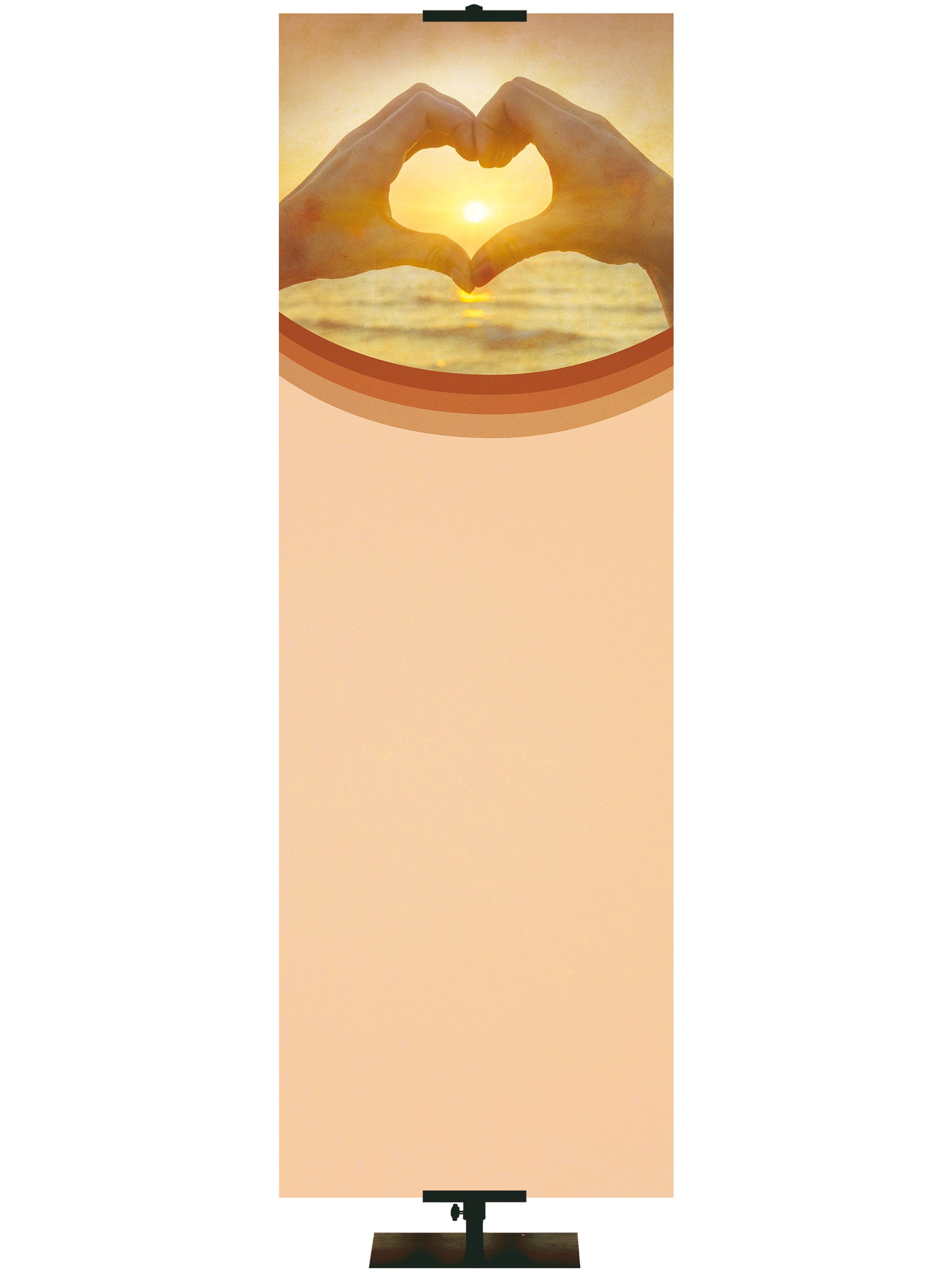 Heart Hands Welcome Custom Banner