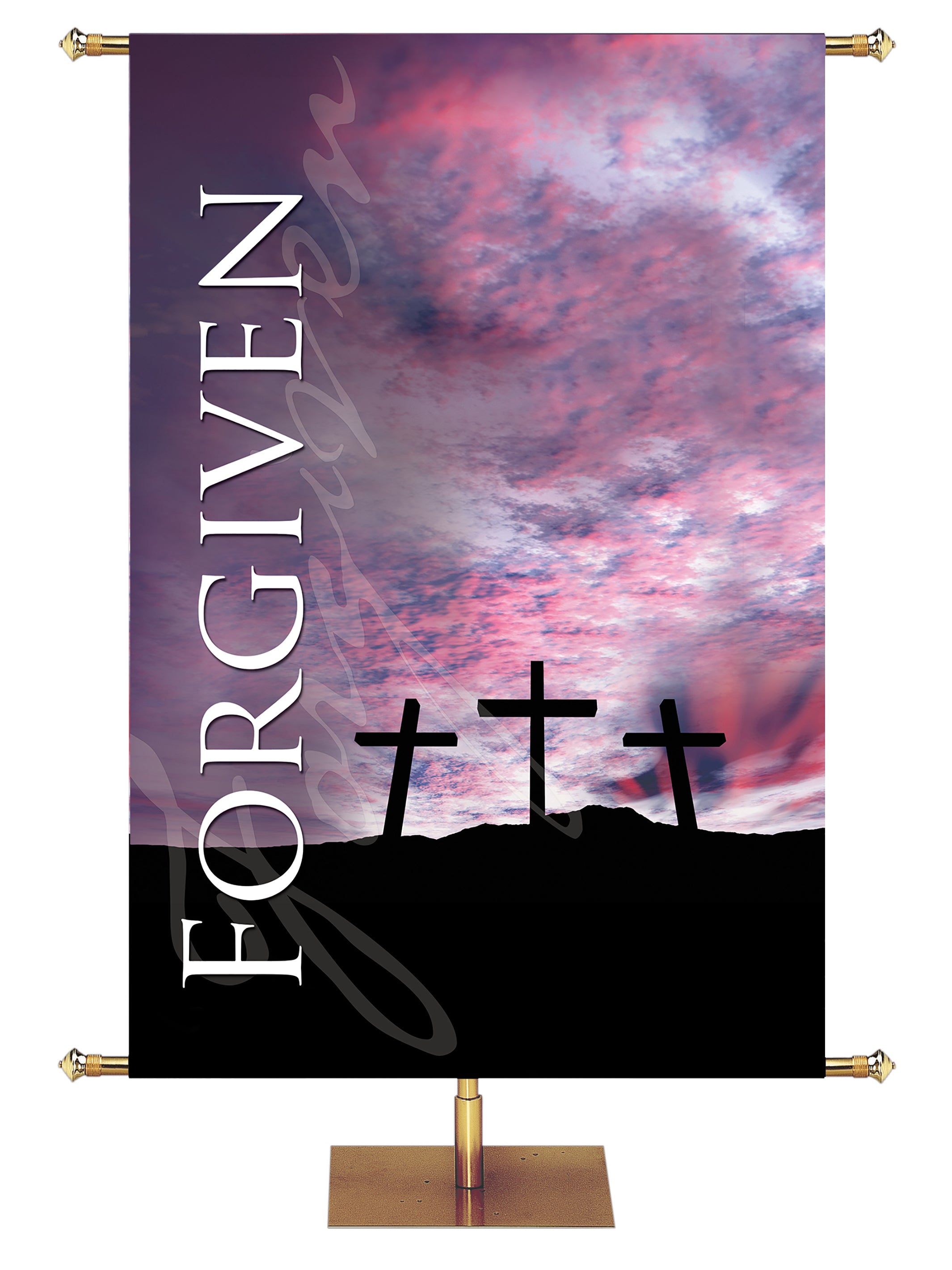 Forgiven Colors of Easter Banners for Worship – PraiseBanners™