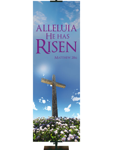 Contemporary Alleluia Easter Banner – PraiseBanners