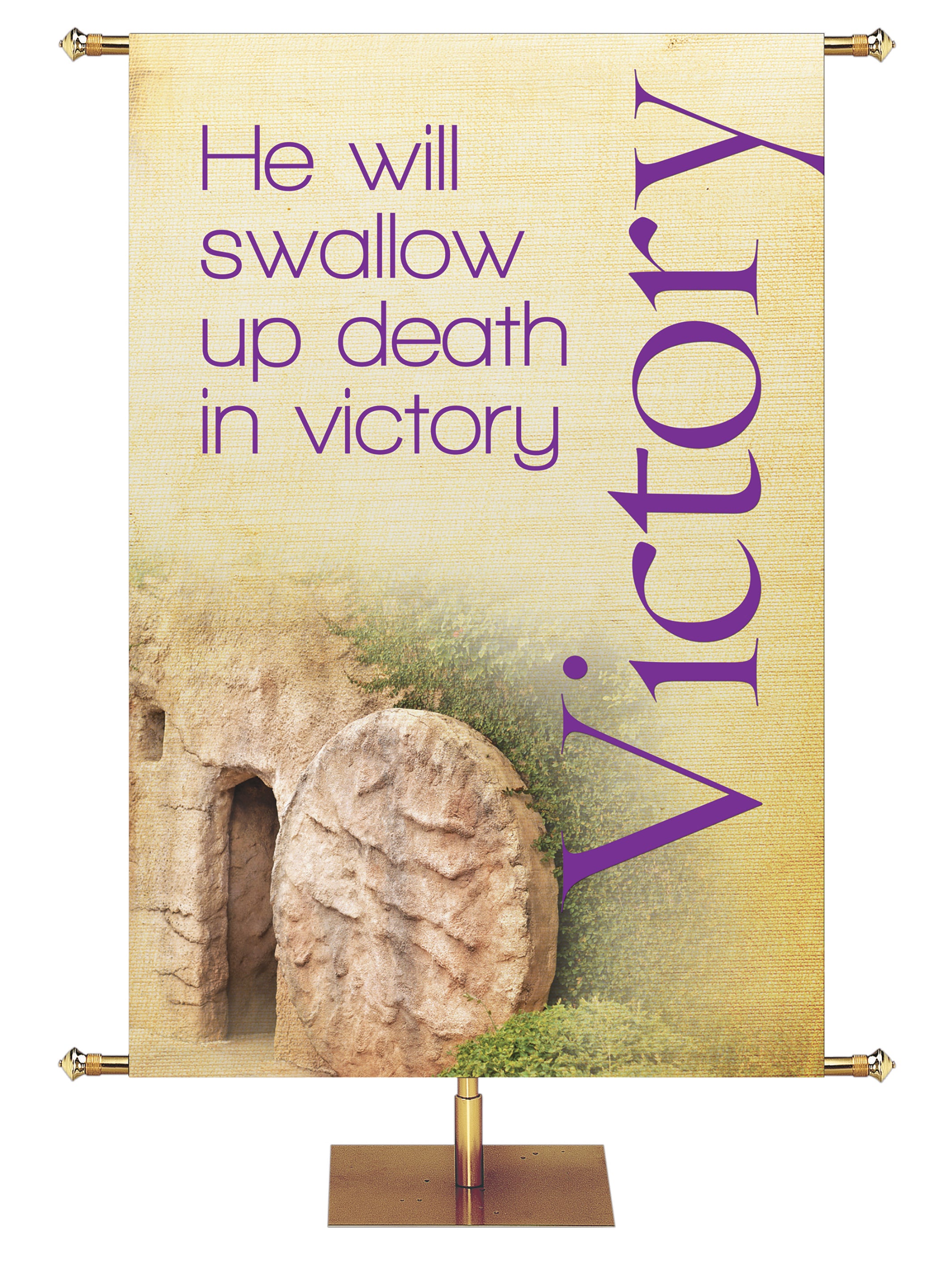 Victory Easter Church Banner