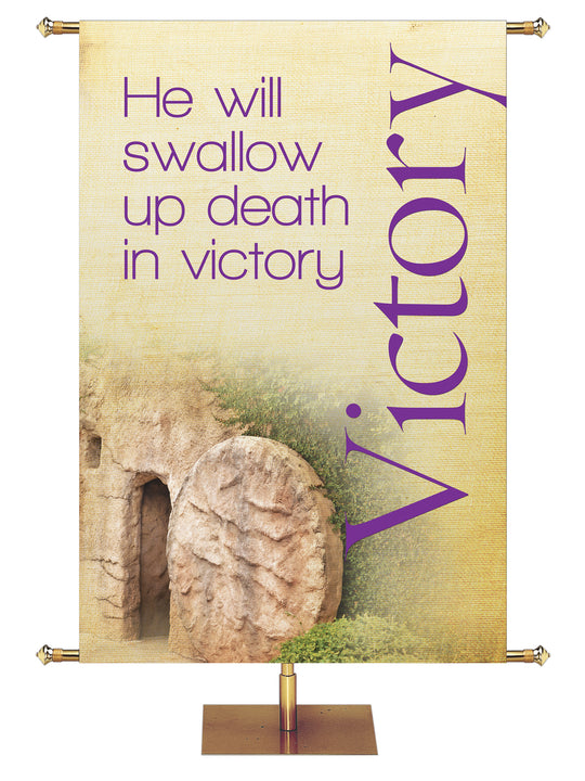 Rustic Easter Church Banners - Warm, Earthy Designs for Easter Worship