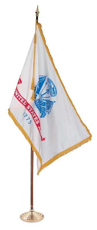 Deluxe Indoor Military Flag Stand Sets