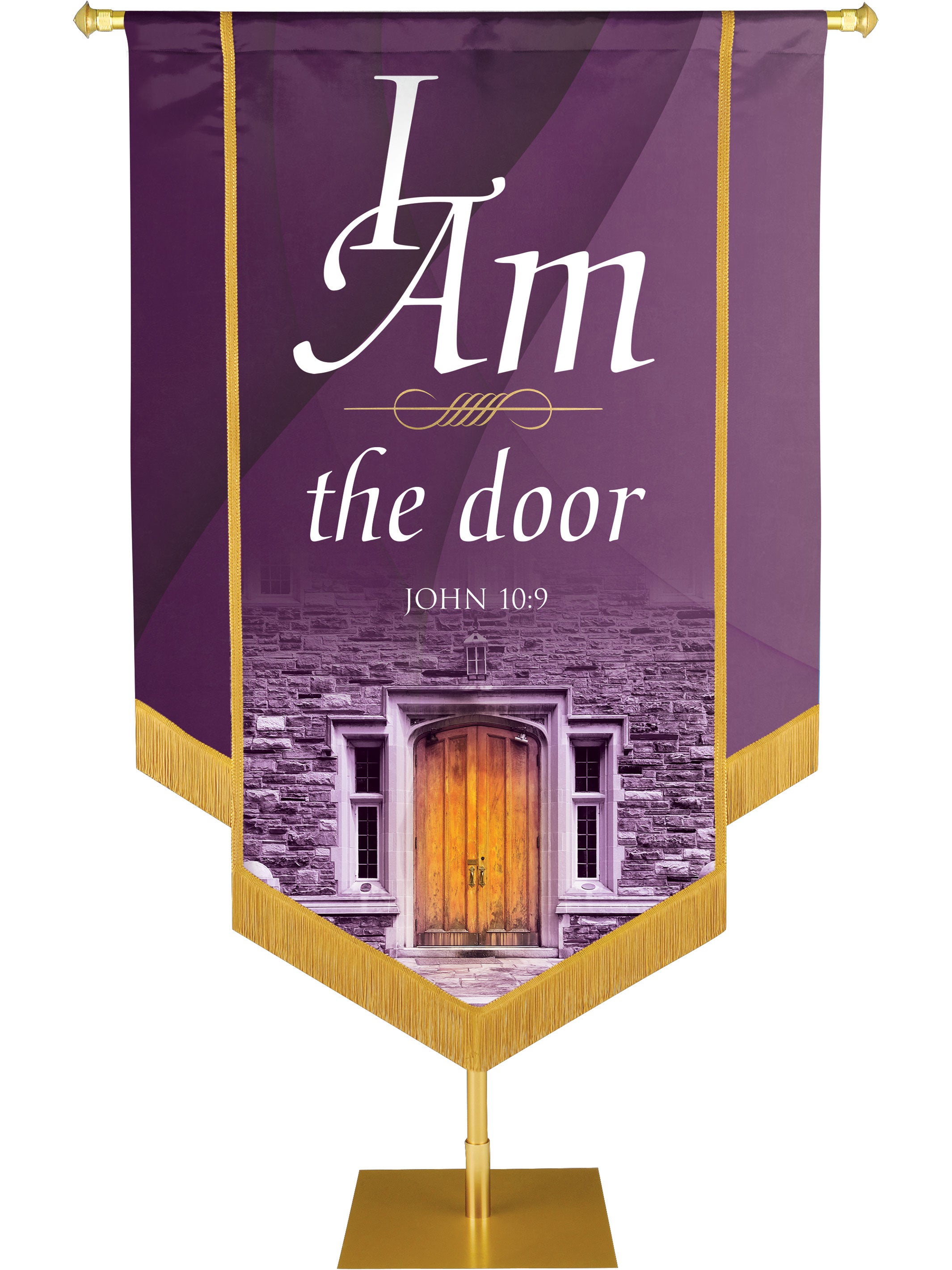 I AM The Door Banner | Christian Church Banners