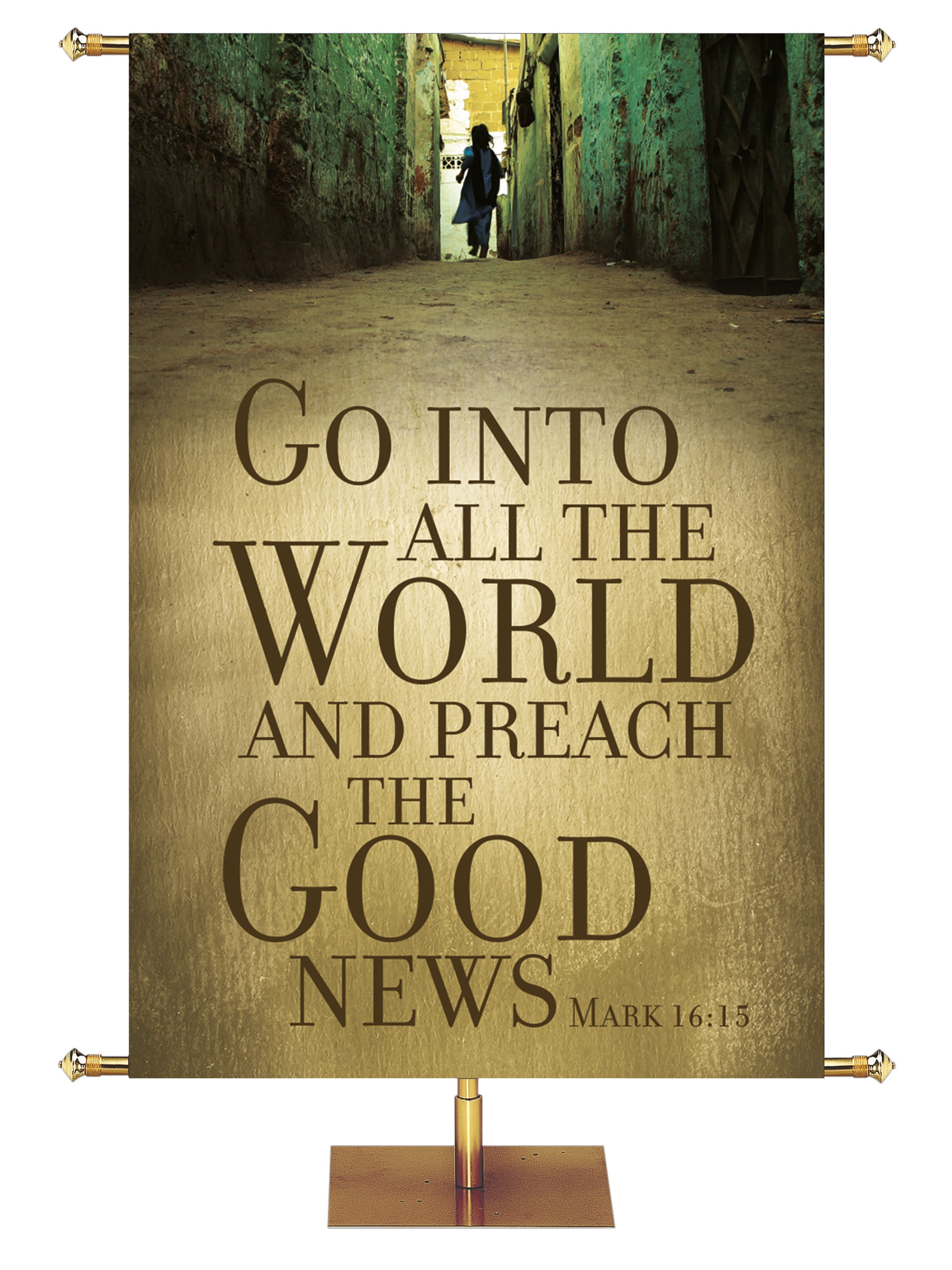 Missions Church Banner | Go Into All the World