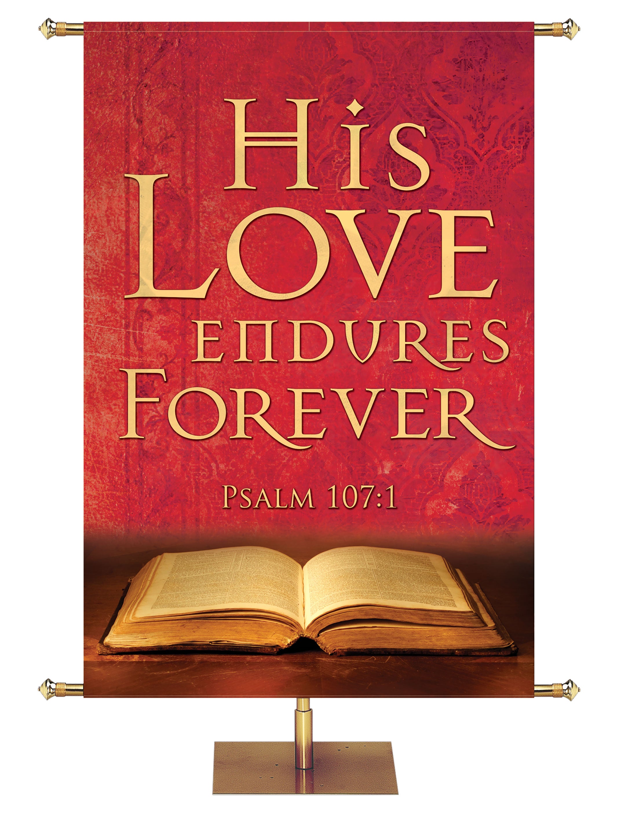 Scripture for Life Banner His Love Endures